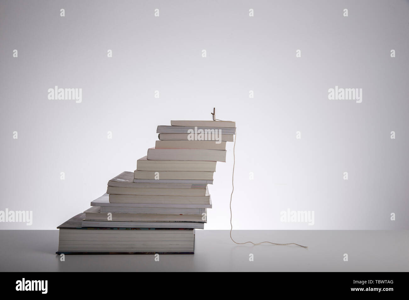 The steps of the book Stock Photo - Alamy