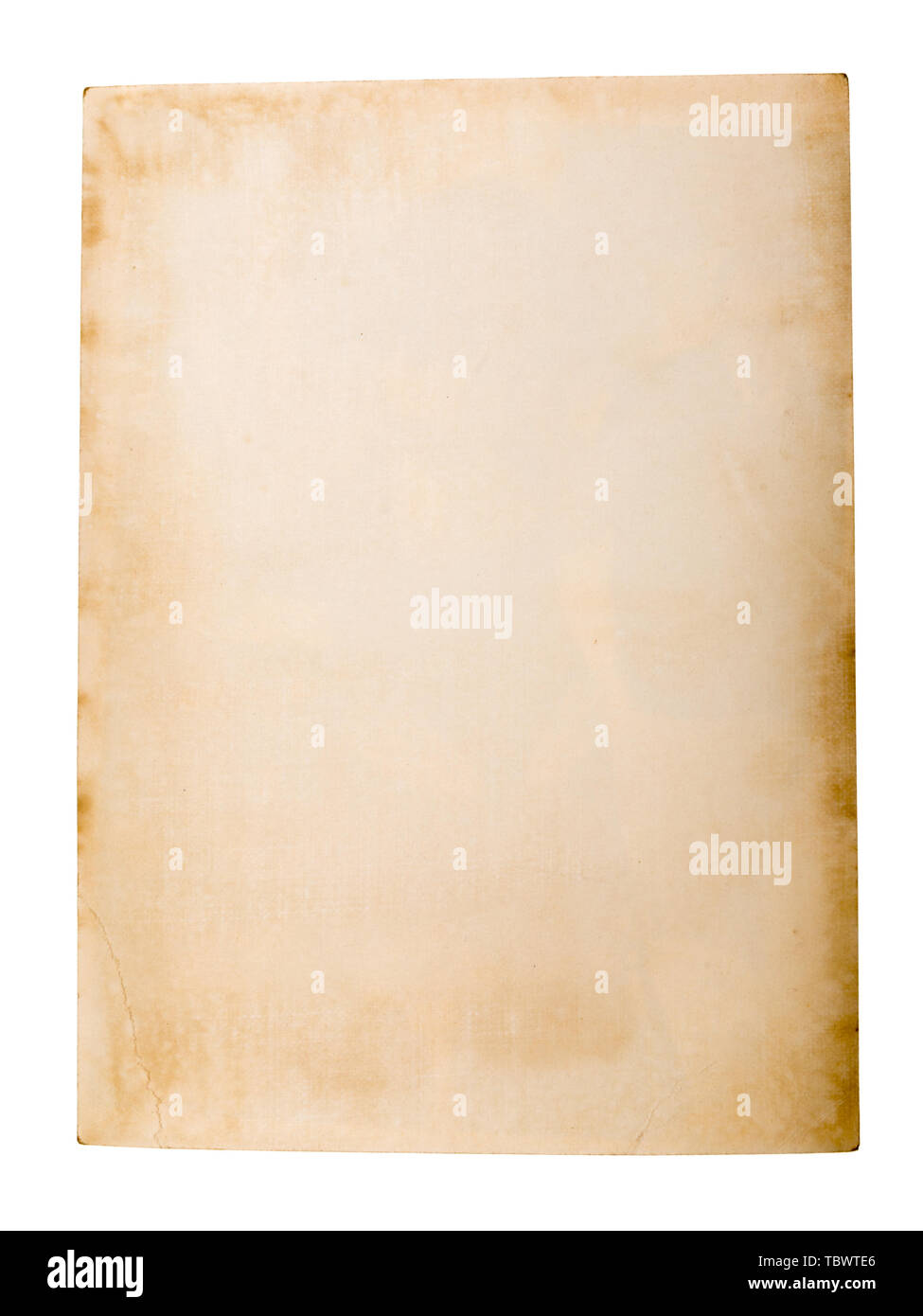 Old paper on white background Stock Photo - Alamy