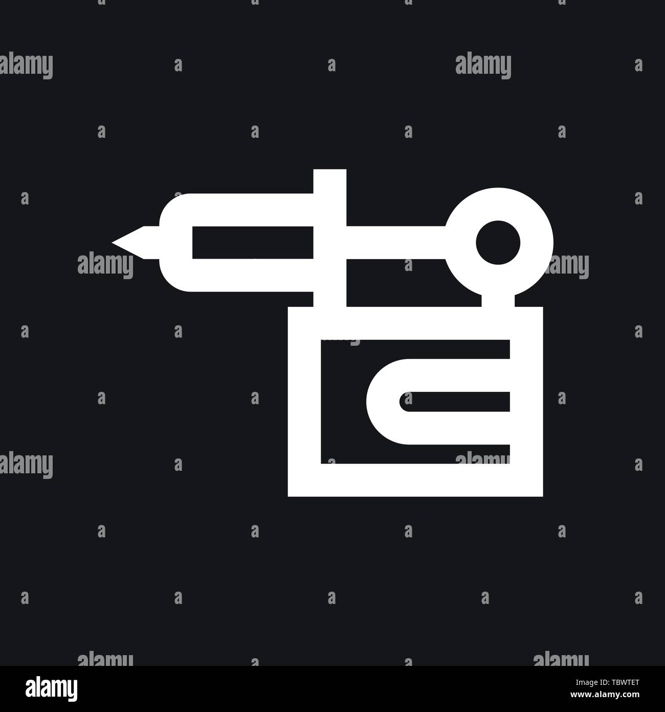 Tattoo Machine Icon vector sign symbol Stock Vector Image & Art - Alamy