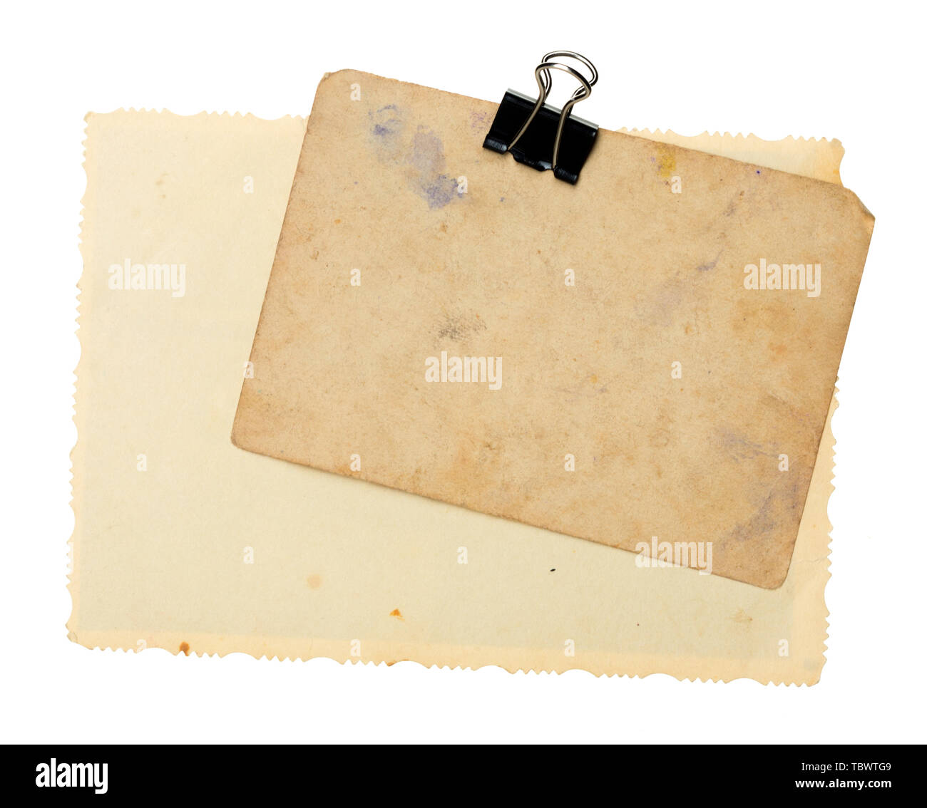 Old paper on white background Stock Photo - Alamy