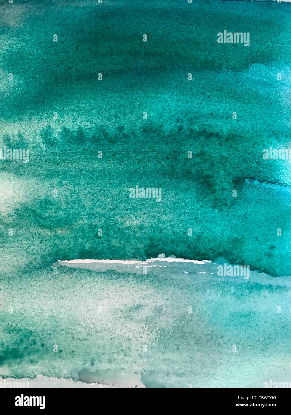 Green pigment brush paper texture Stock Photo - Alamy