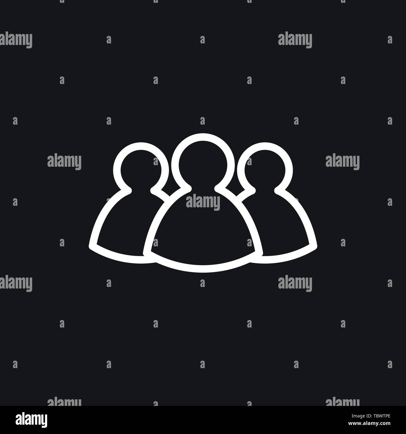 Team icon vector sign symbol Stock Vector Image & Art - Alamy