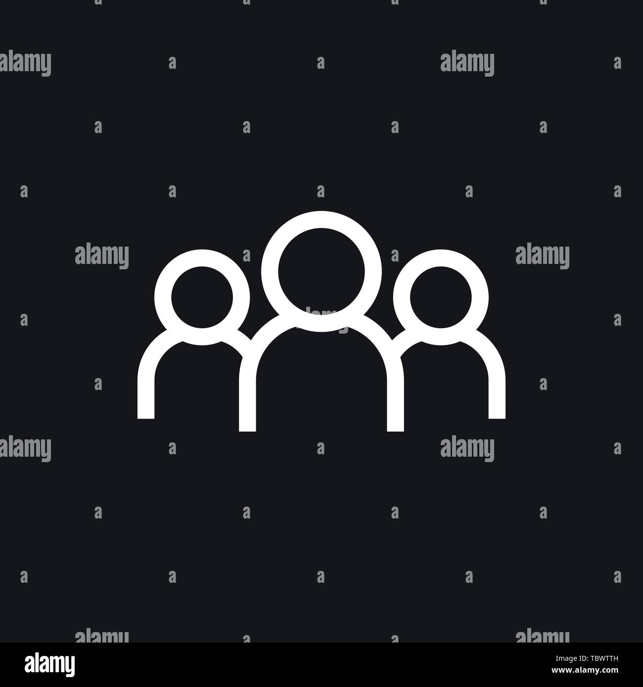 Team icon vector sign symbol Stock Vector Image & Art - Alamy