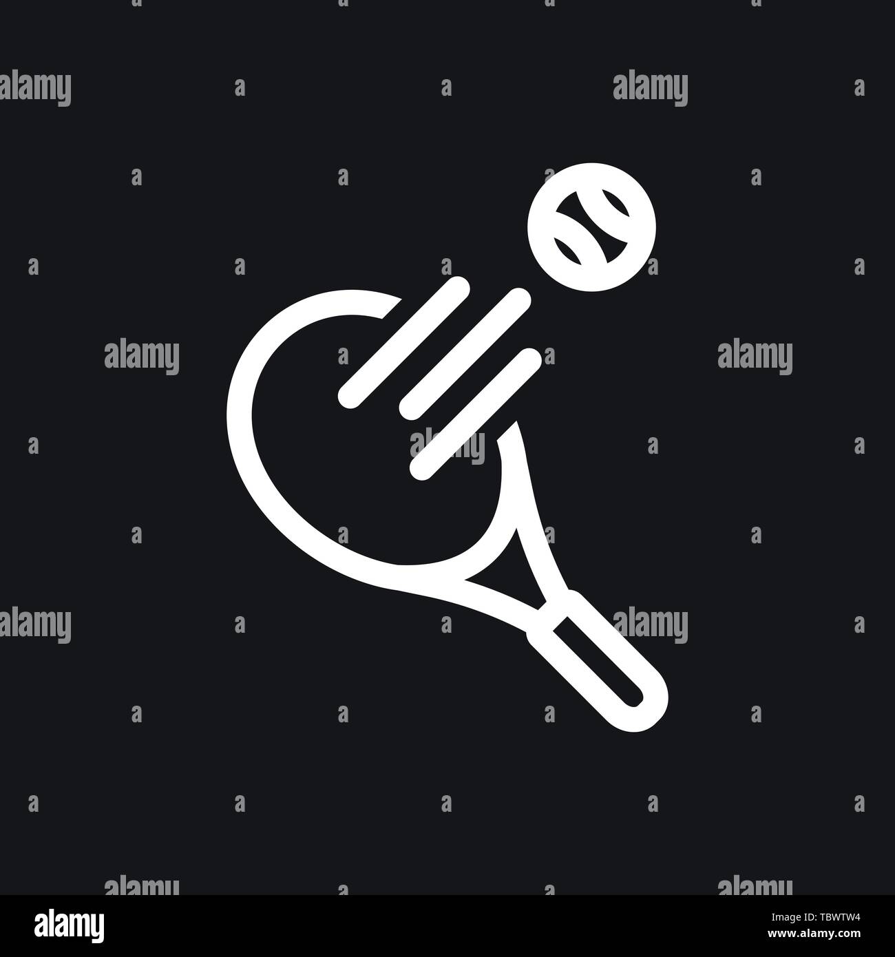 Tennis icon vector sign symbol Stock Vector Image & Art - Alamy