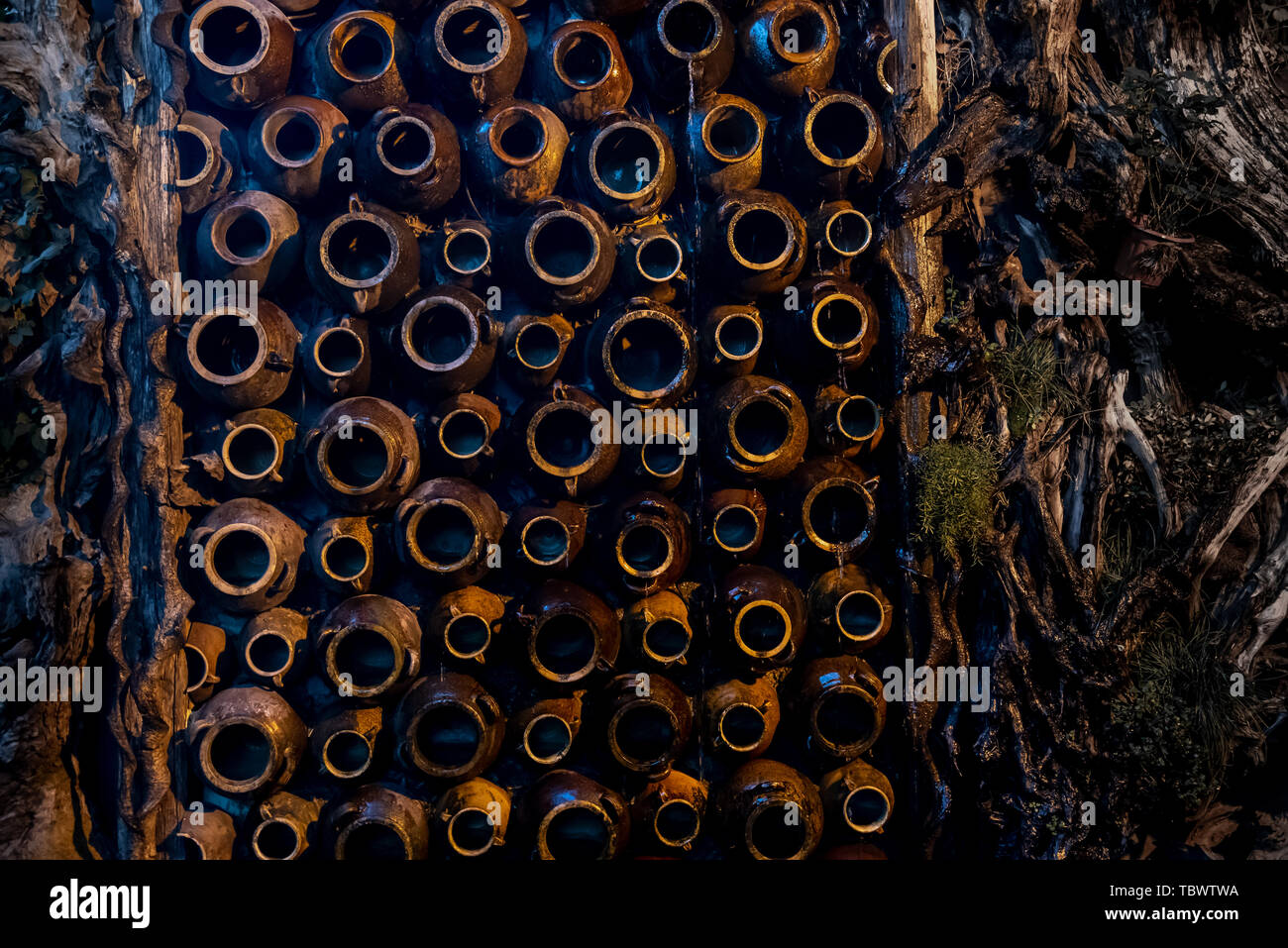Stacked pottery pots Stock Photo - Alamy