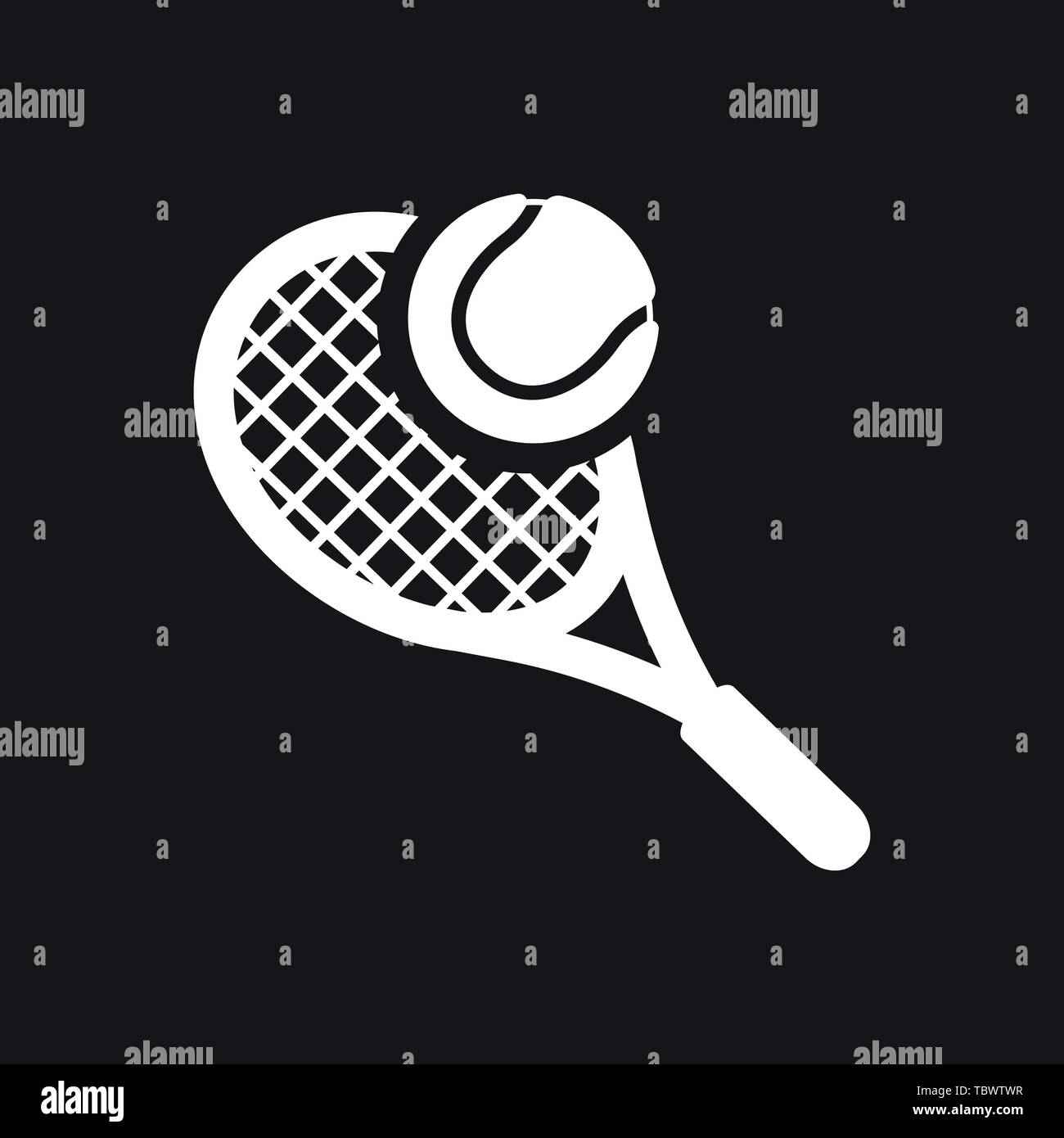 Tennis icon vector sign symbol Stock Vector Image & Art - Alamy