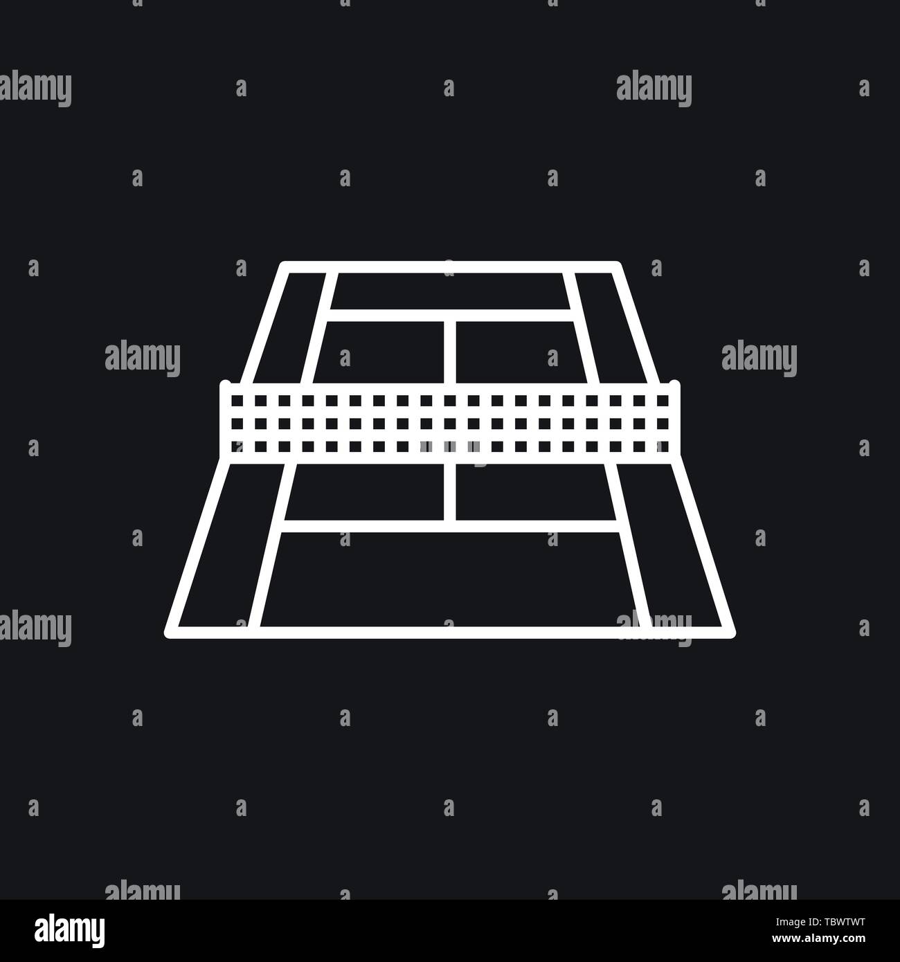 Tennis icon vector sign symbol Stock Vector Image & Art - Alamy