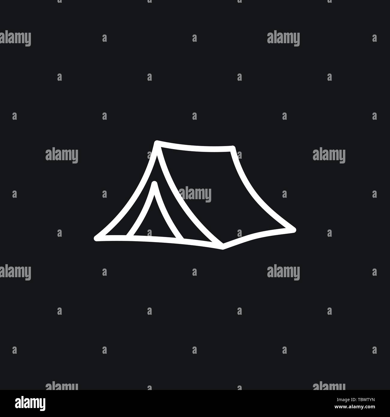 Camping tent icon vector sign symbol Stock Vector Image & Art - Alamy