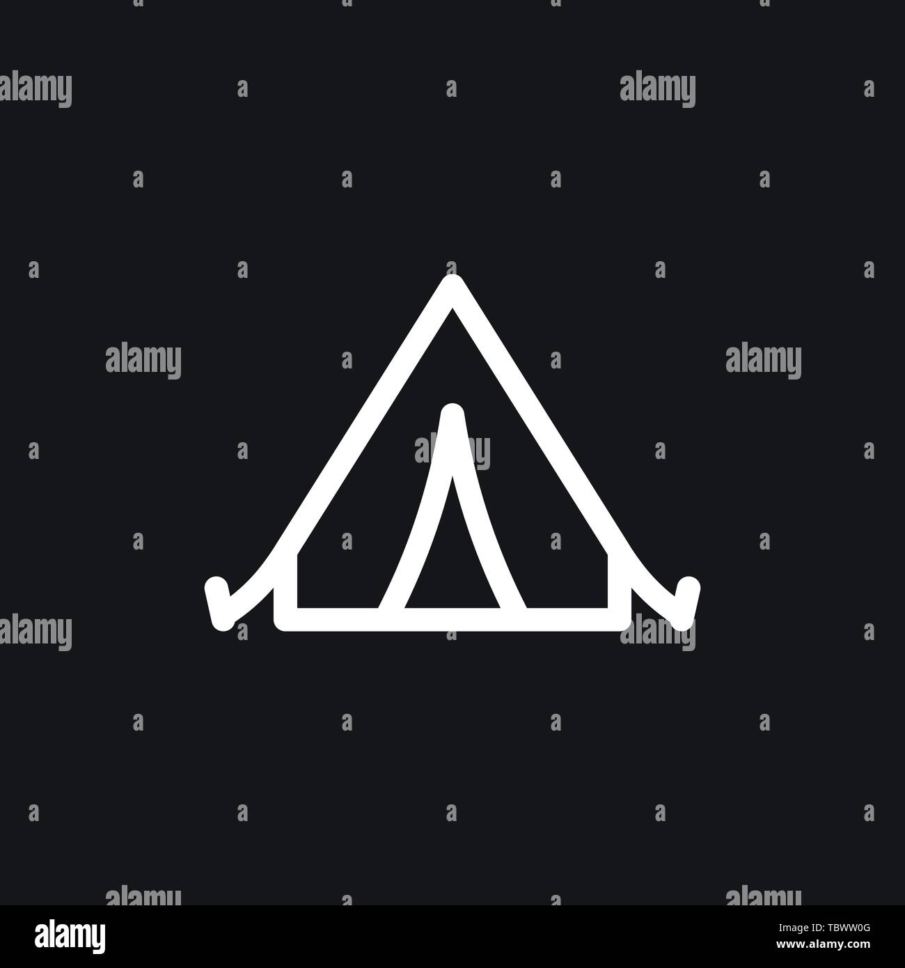 Camping tent icon vector sign symbol Stock Vector Image & Art - Alamy