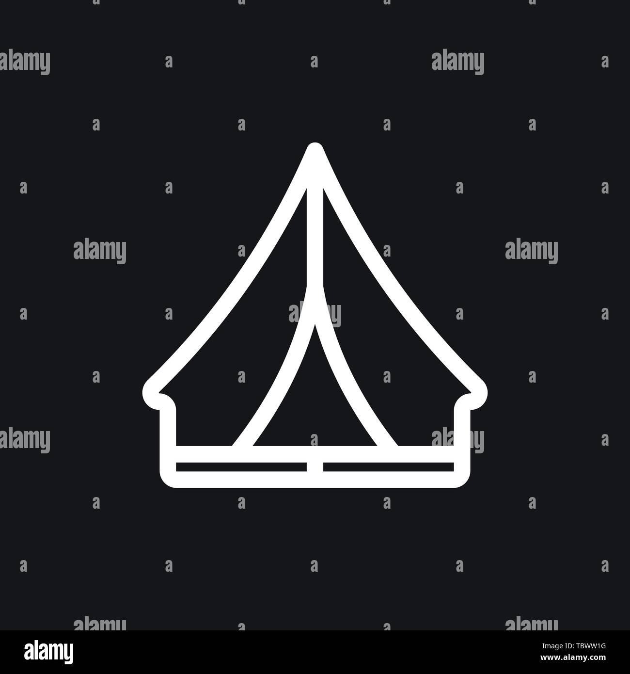 Camping tent icon vector sign symbol Stock Vector Image & Art - Alamy