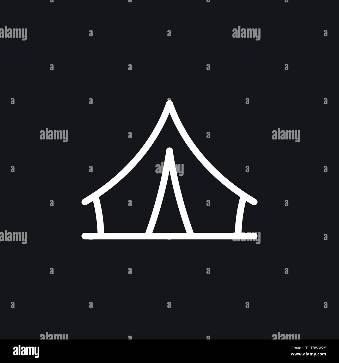 Camping tent icon vector sign symbol Stock Vector Image & Art - Alamy
