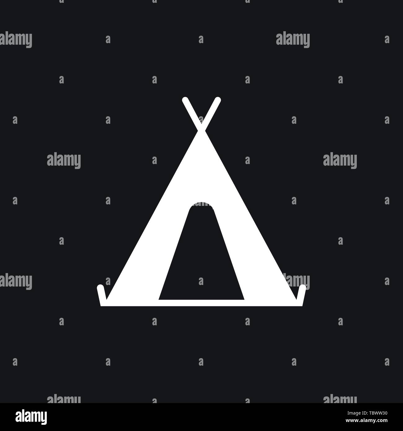 Camping tent icon vector sign symbol Stock Vector Image & Art - Alamy