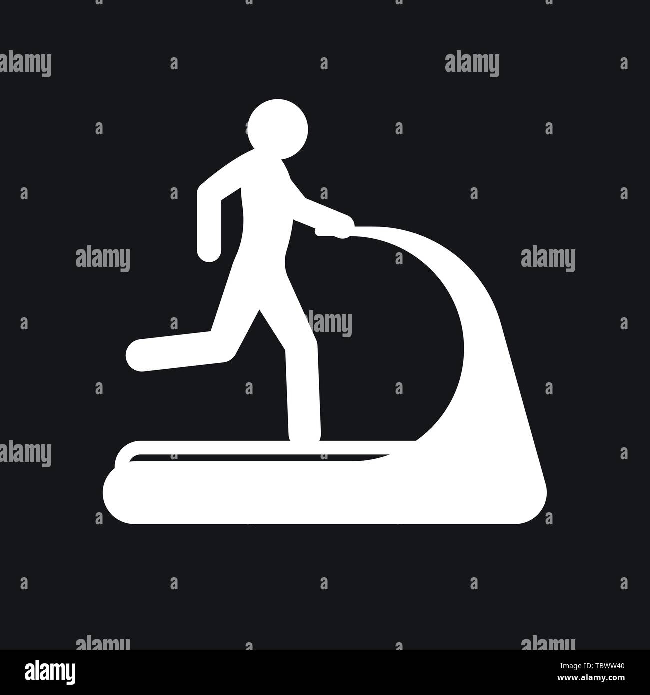 Treadmill icon vector sign symbol Stock Vector Image & Art - Alamy