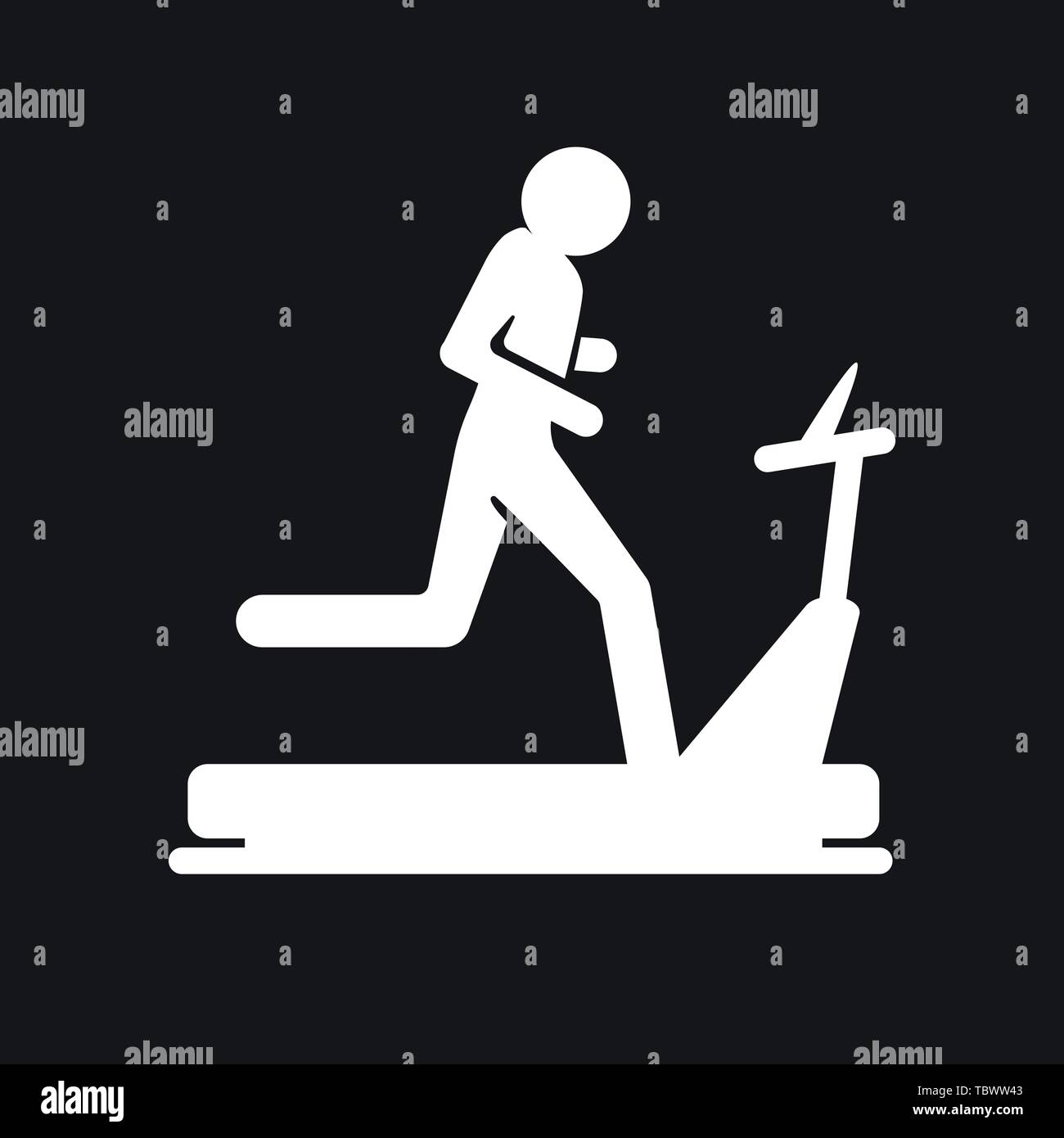 Treadmill icon vector sign symbol Stock Vector Image & Art - Alamy