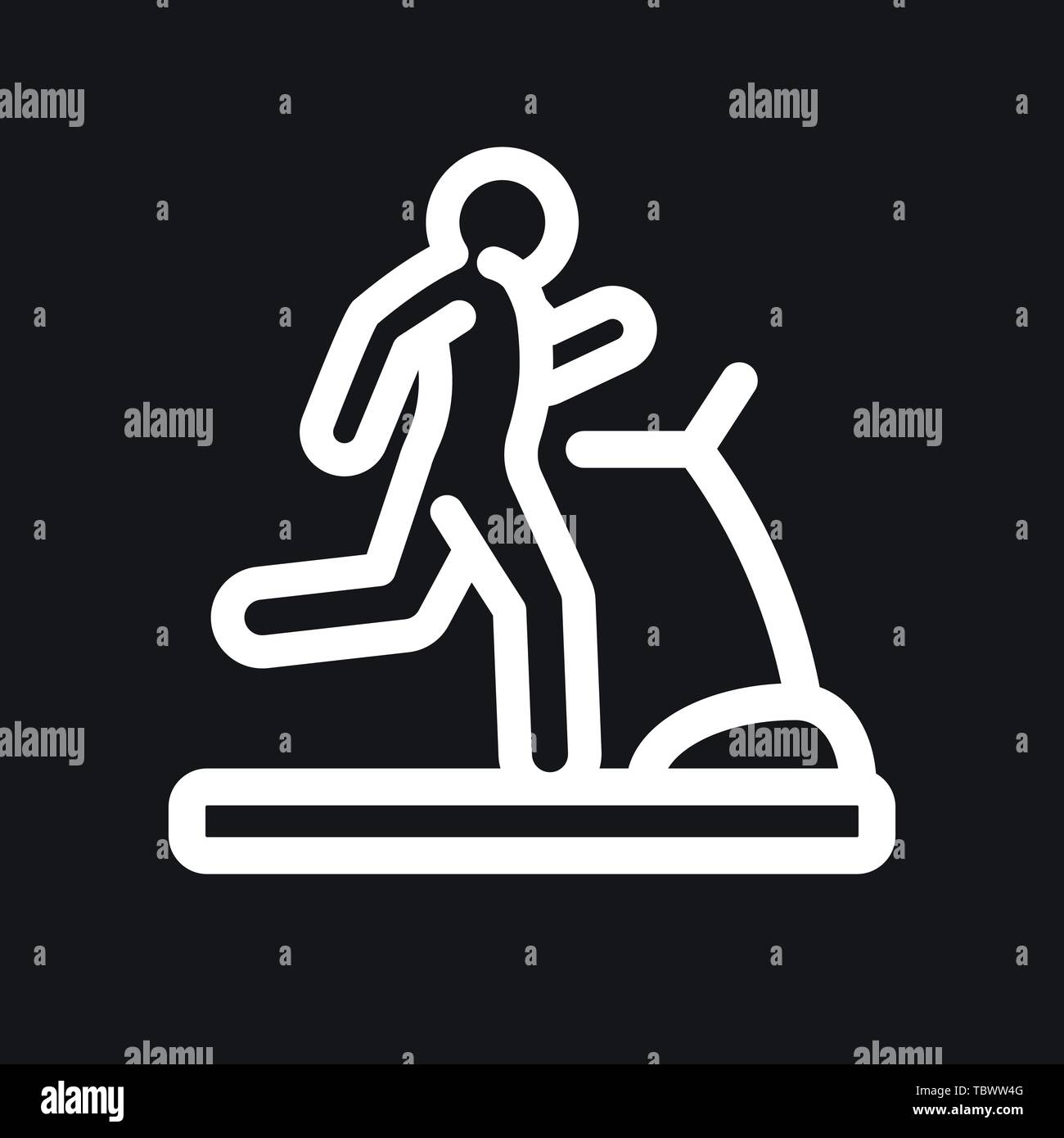 Treadmill Vector Vectors High Resolution Stock Photography and Images ...