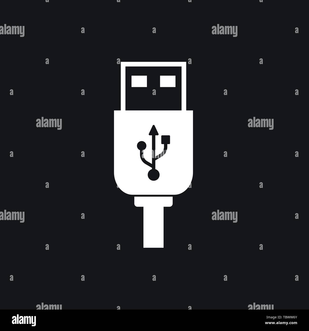 Usb icon vector sign symbol Stock Vector Image & Art - Alamy