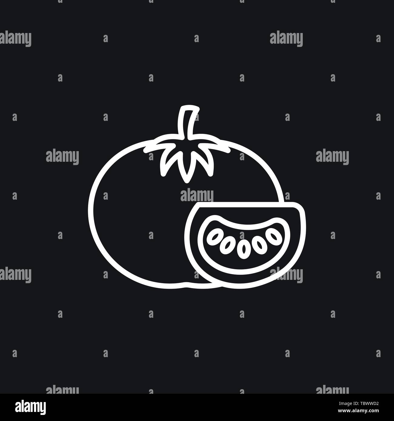 Vegetables Icon vector sign symbol Stock Vector Image & Art - Alamy