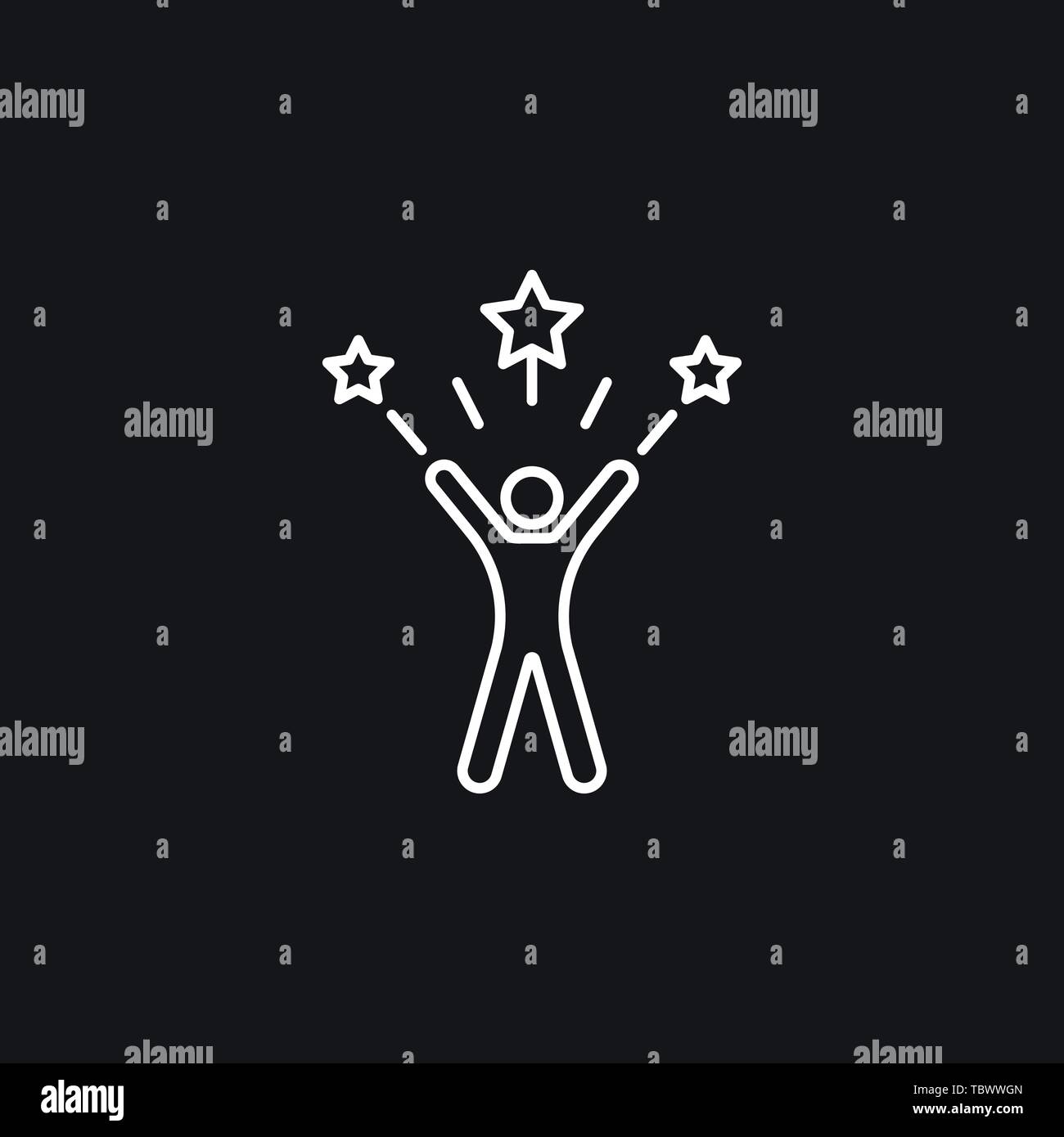 Victory icon vector sign symbol Stock Vector Image & Art - Alamy