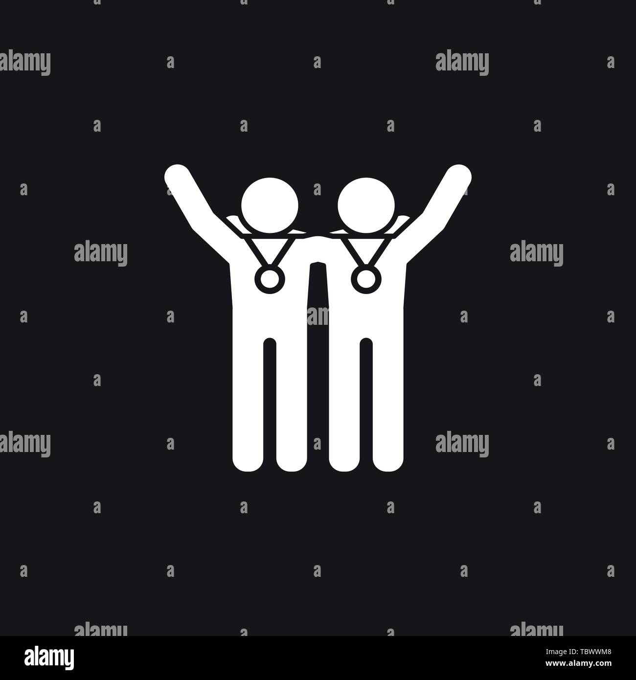 Victory icon vector sign symbol Stock Vector Image & Art - Alamy