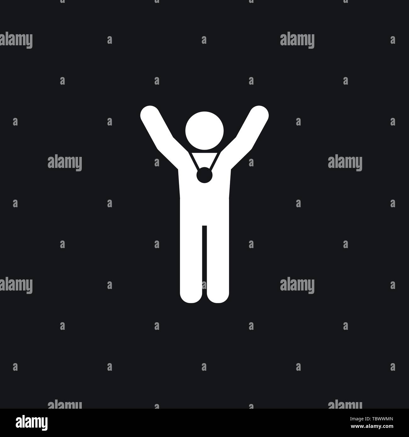 Victory icon vector sign symbol Stock Vector Image & Art - Alamy