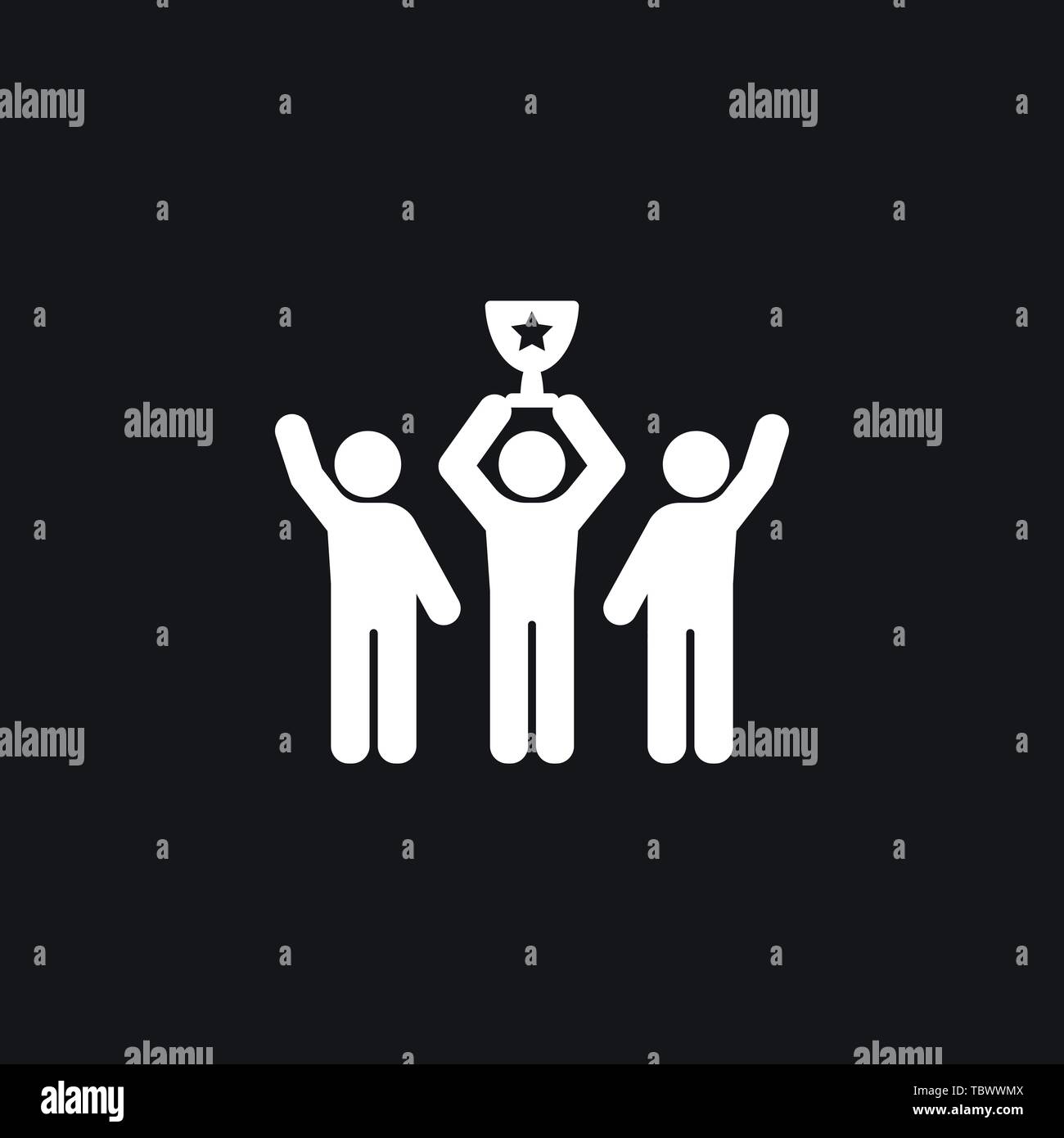 Victory icon vector sign symbol Stock Vector Image & Art - Alamy