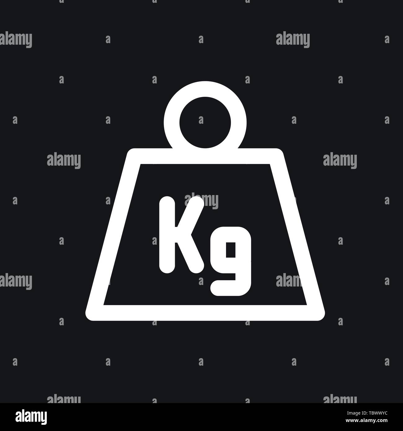 Weight Icon vector sign symbol Stock Vector Image & Art - Alamy