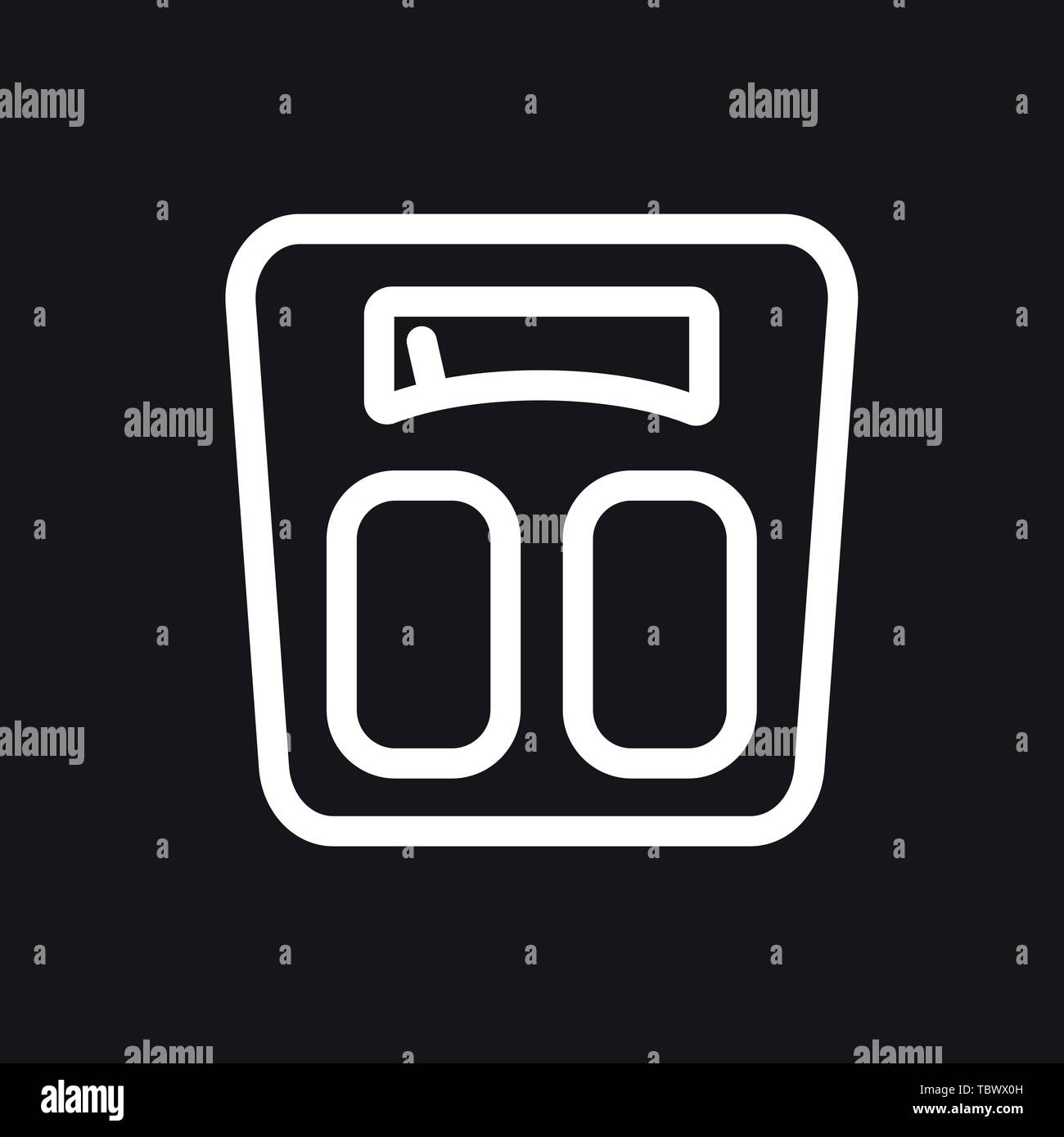 Weight Icon vector sign symbol Stock Vector Image & Art - Alamy