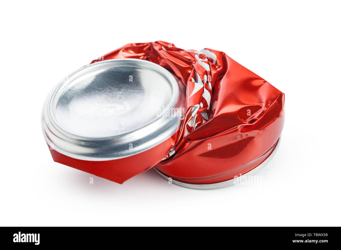 Compressed cans isolated on a white background Stock Photo - Alamy