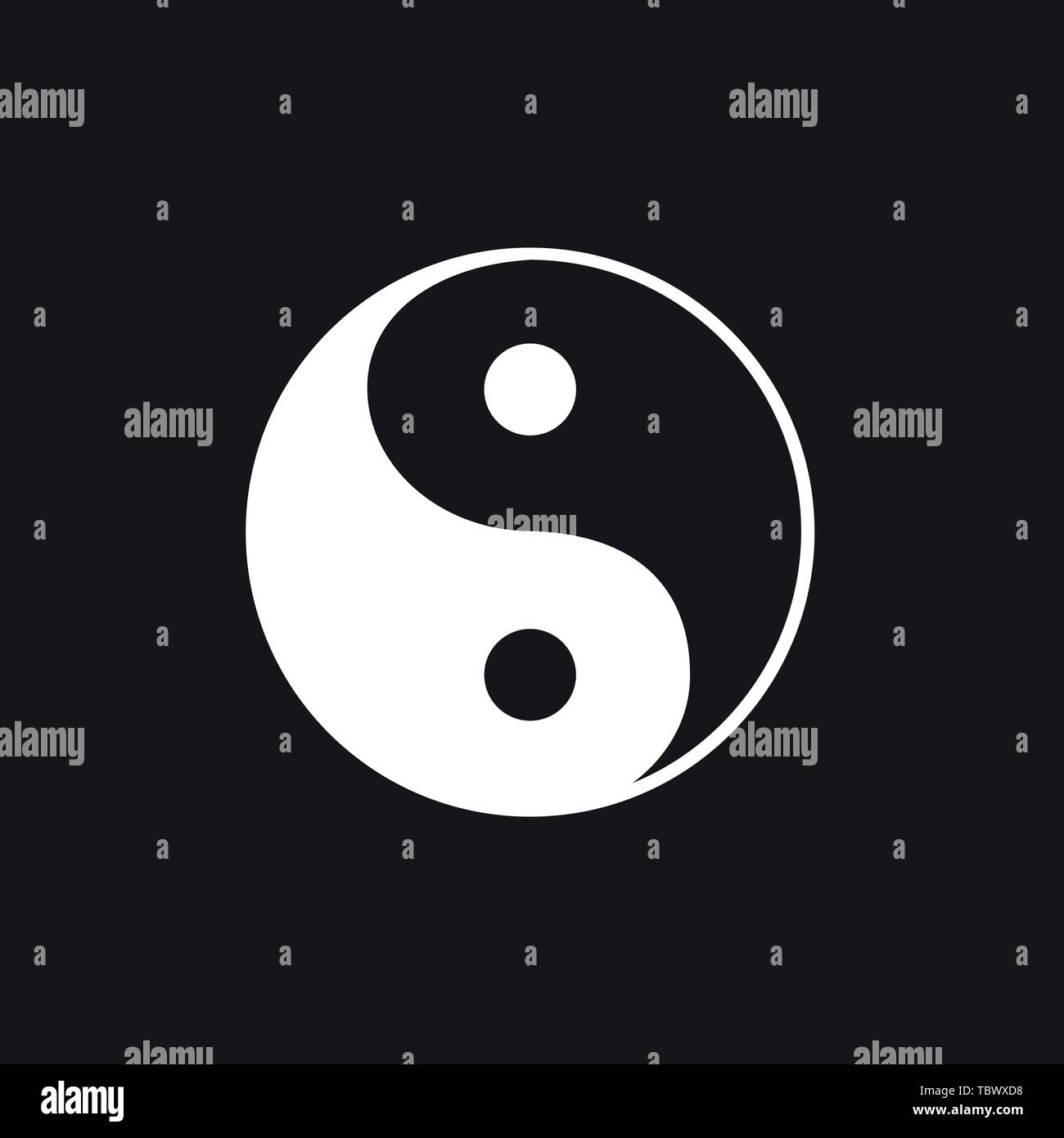 Yin yan hand vector hi-res stock photography and images - Alamy
