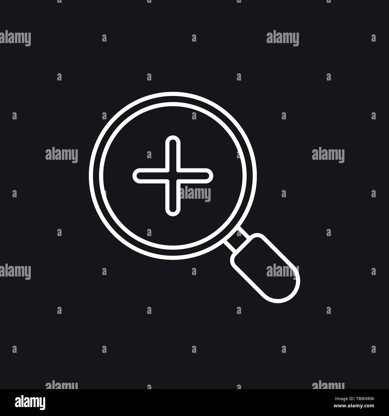 Zoom icon vector sign symbol Stock Vector Image & Art - Alamy