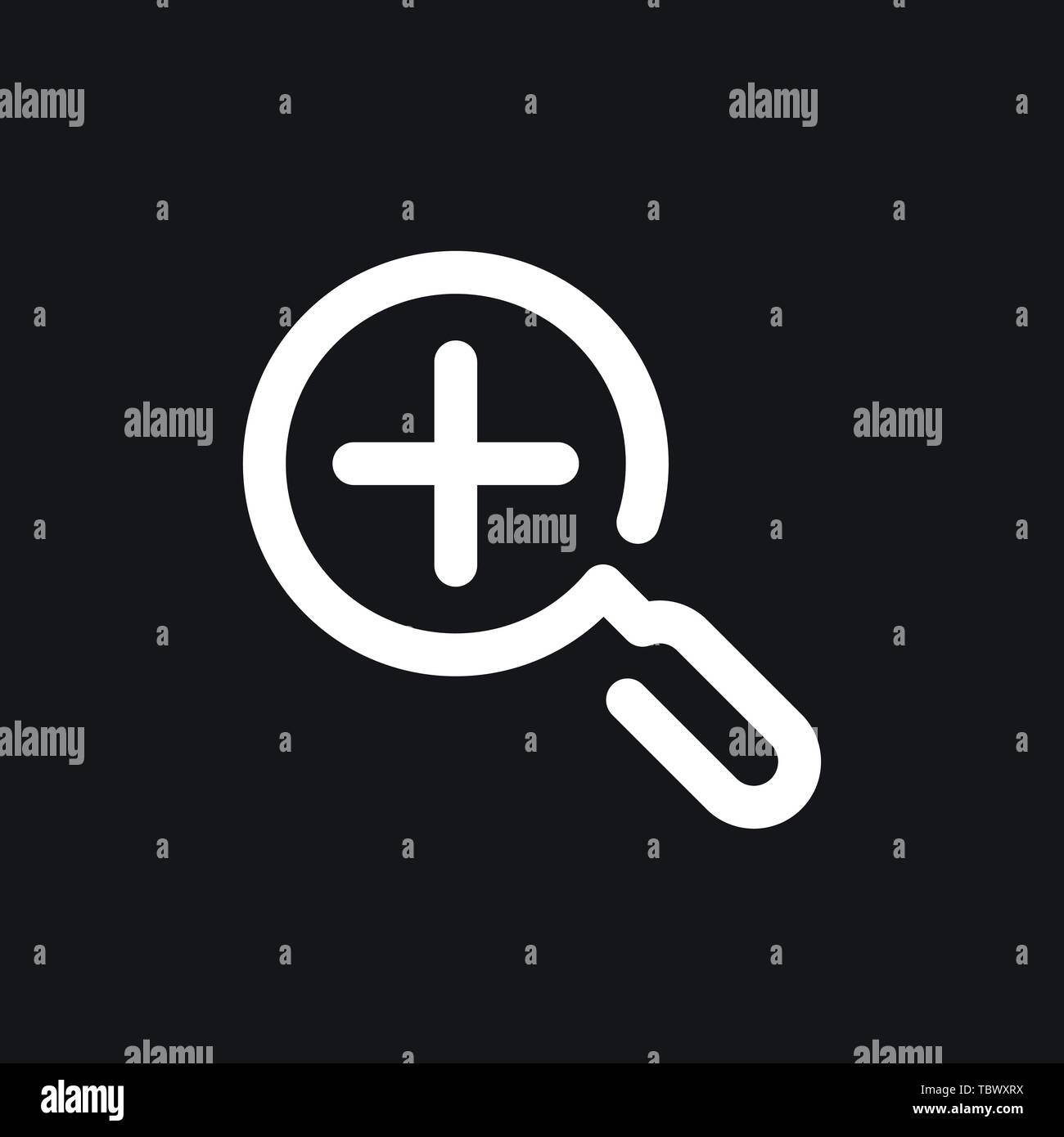 Zoom icon vector sign symbol Stock Vector Image & Art - Alamy