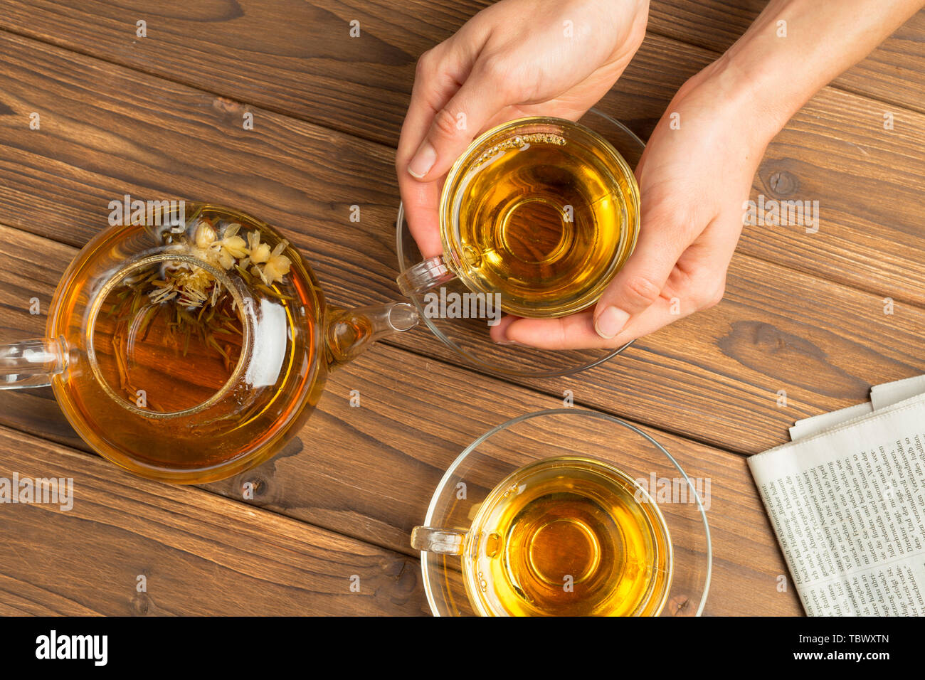 Cup of morning tea Stock Photo - Alamy