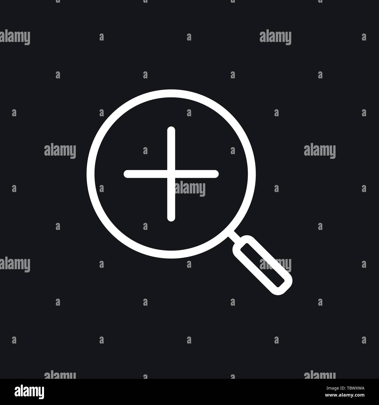 Zoom icon vector sign symbol Stock Vector Image & Art - Alamy