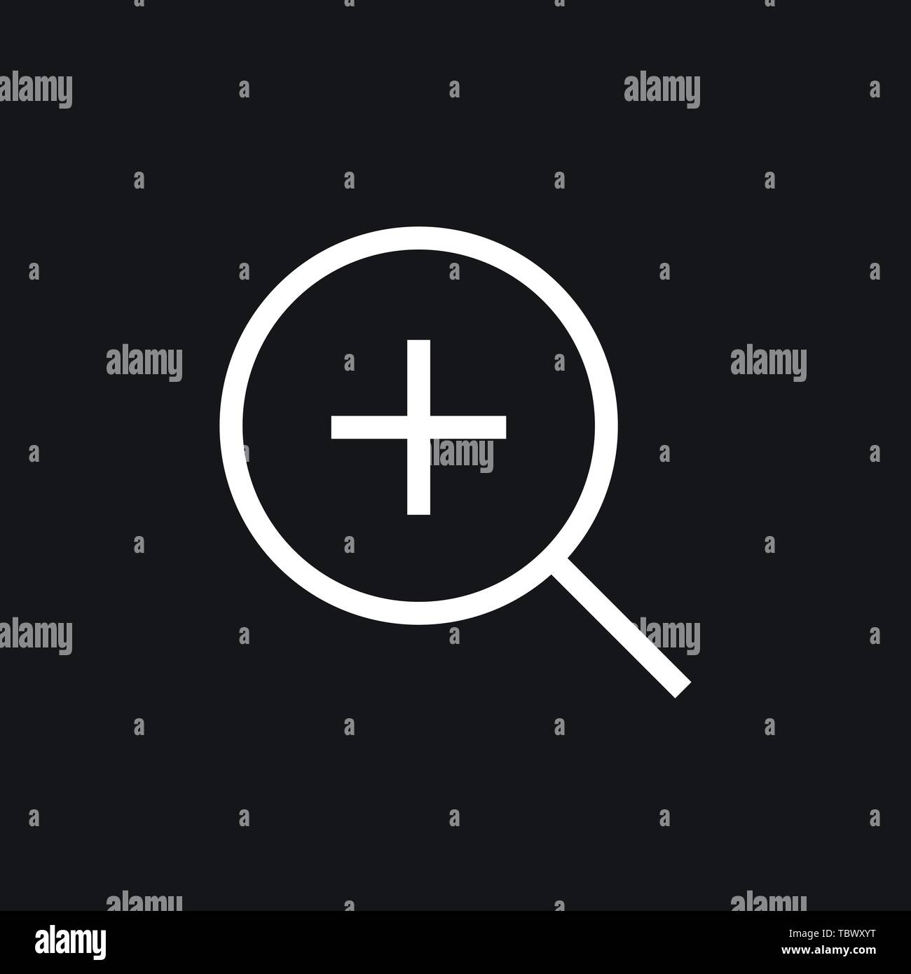 Zoom icon vector sign symbol Stock Vector Image & Art - Alamy