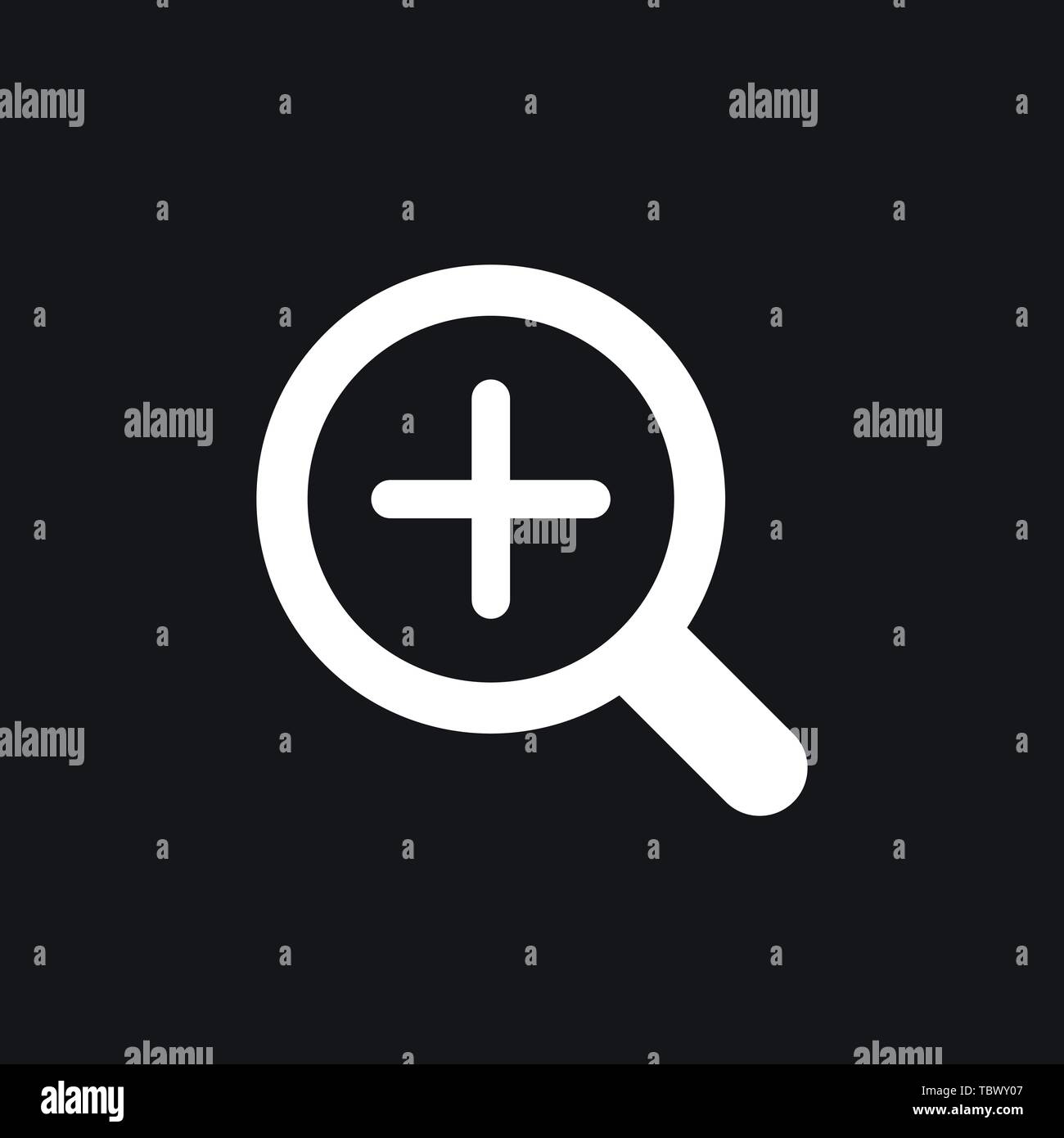 Zoom icon vector sign symbol Stock Vector Image & Art - Alamy