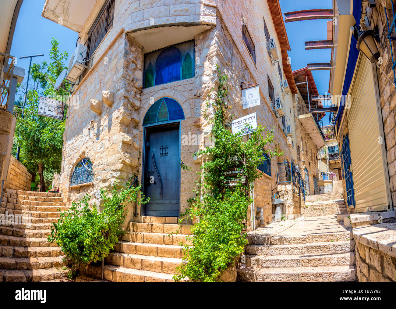 The small town of Zefat, Israel Stock Photo - Alamy