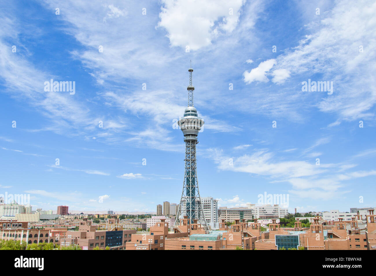 Kashgar sightseeing tower Stock Photo - Alamy