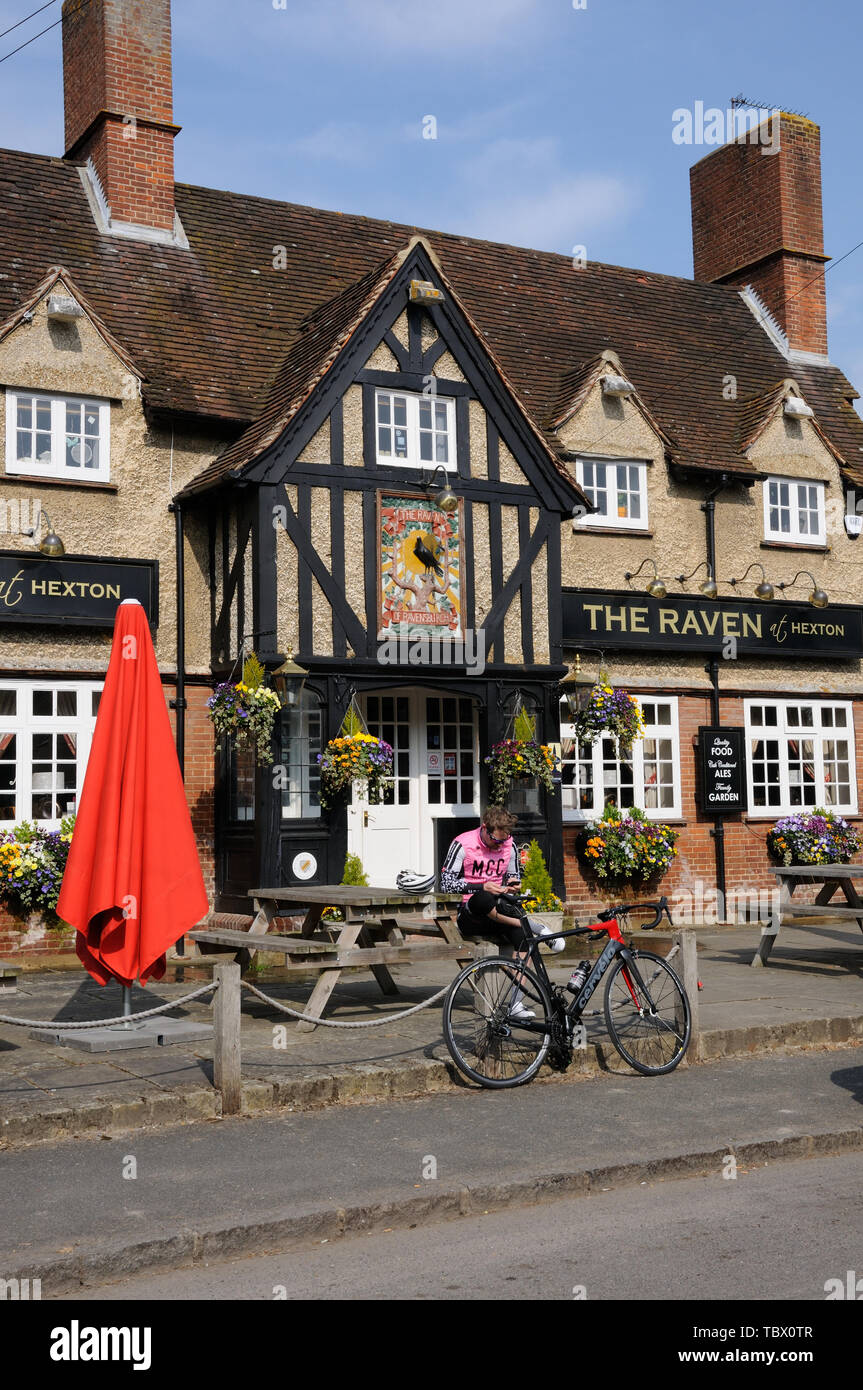 The Raven at Hexton, Hexton, Hertfordshire, was built-in half-timbered ...