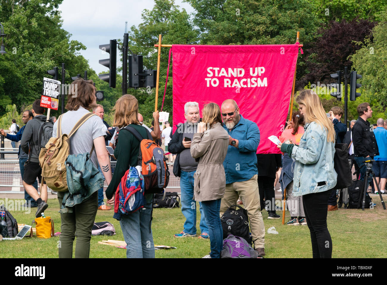 Stand up to racism banner hi-res stock photography and images - Alamy