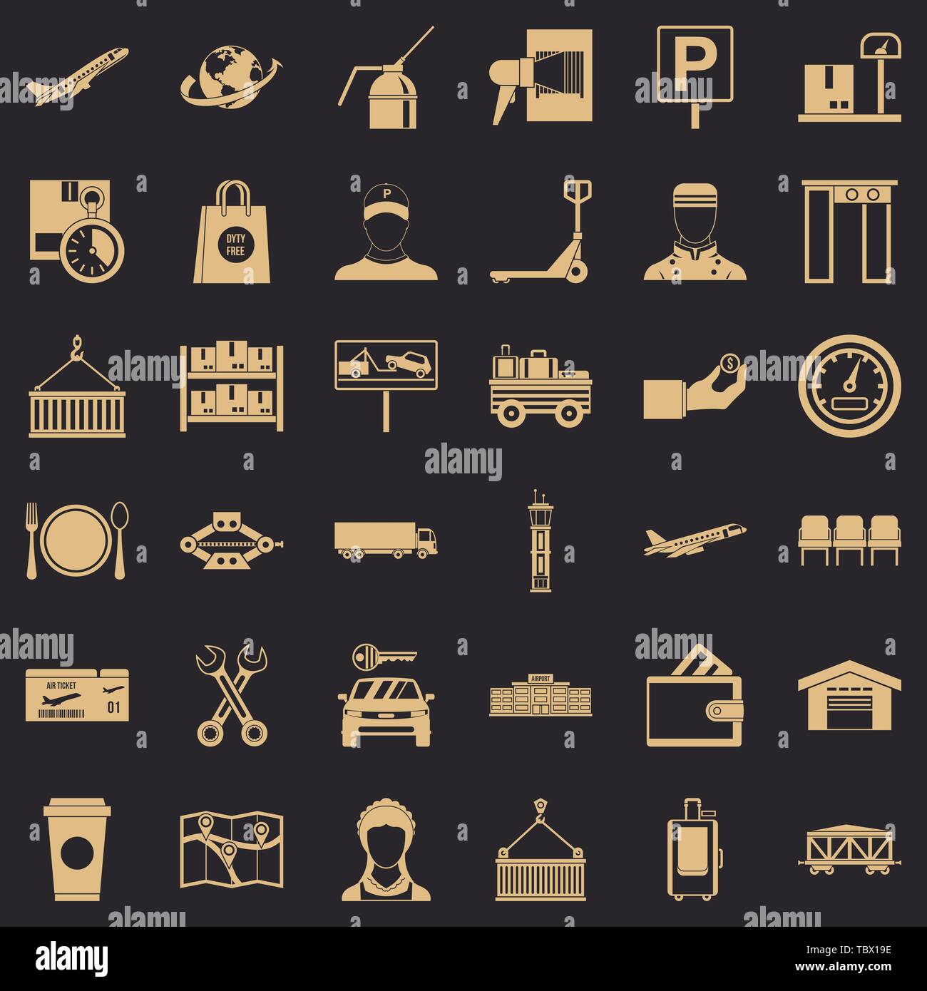 Storage icons set, simple style Stock Vector Image & Art - Alamy