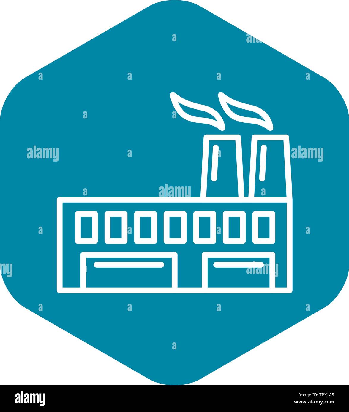 Eco friendly factory icon, outline style Stock Vector Image & Art - Alamy