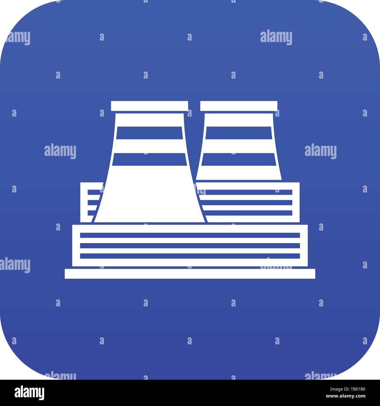 Power station icon digital blue Stock Vector Image & Art - Alamy