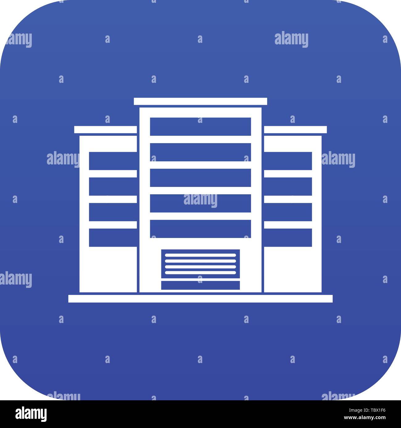 Industrial building icon digital blue Stock Vector Image & Art - Alamy