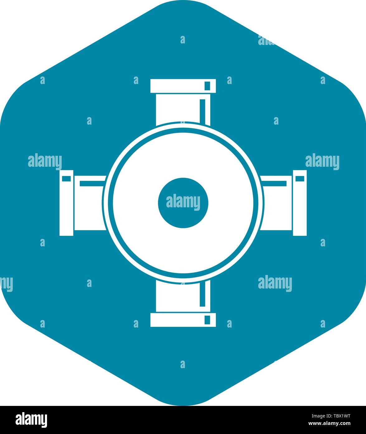 Pipe fitting icon, simple style Stock Vector Image & Art - Alamy