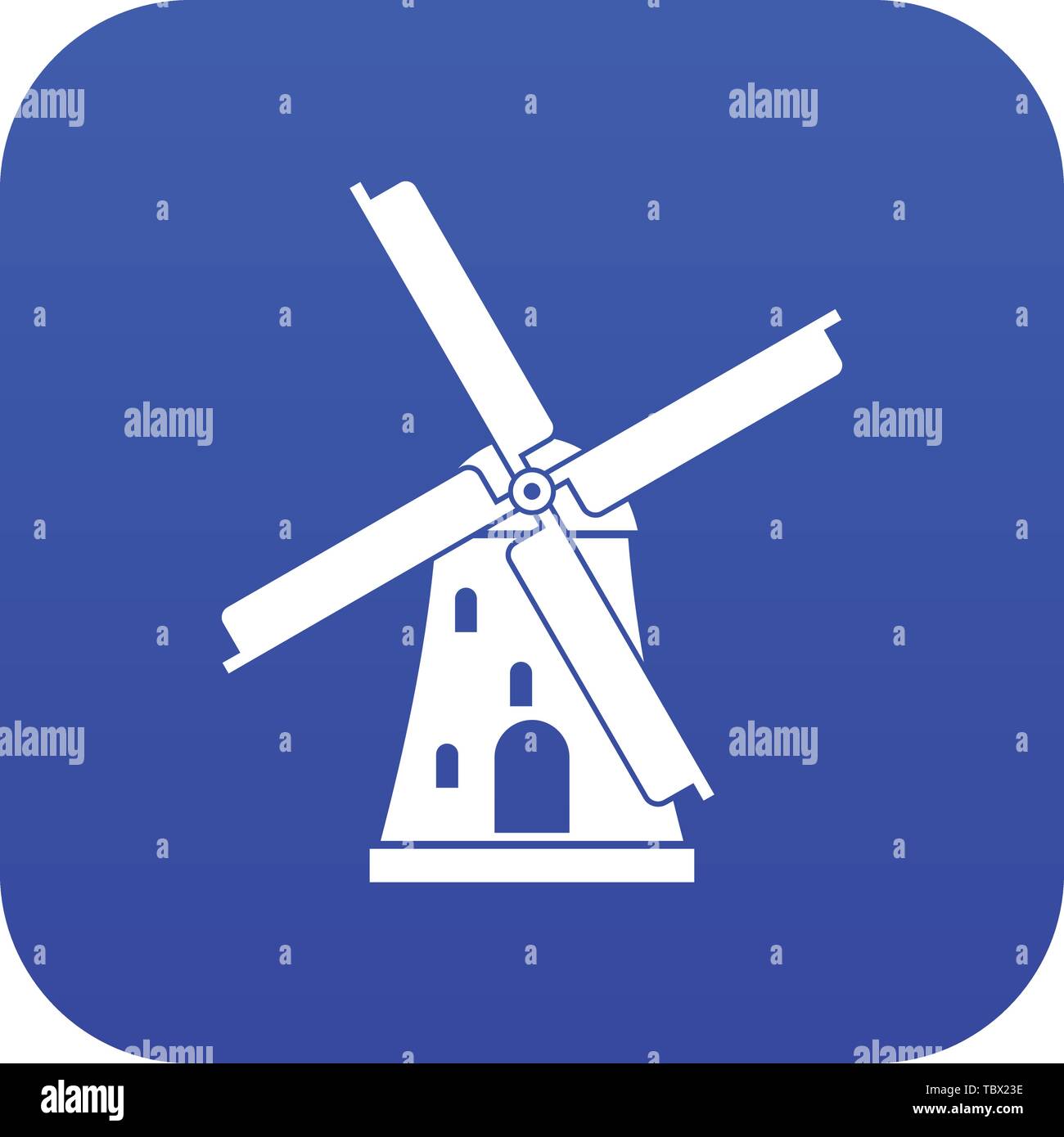 Ancient windmill icon digital blue Stock Vector Image & Art - Alamy