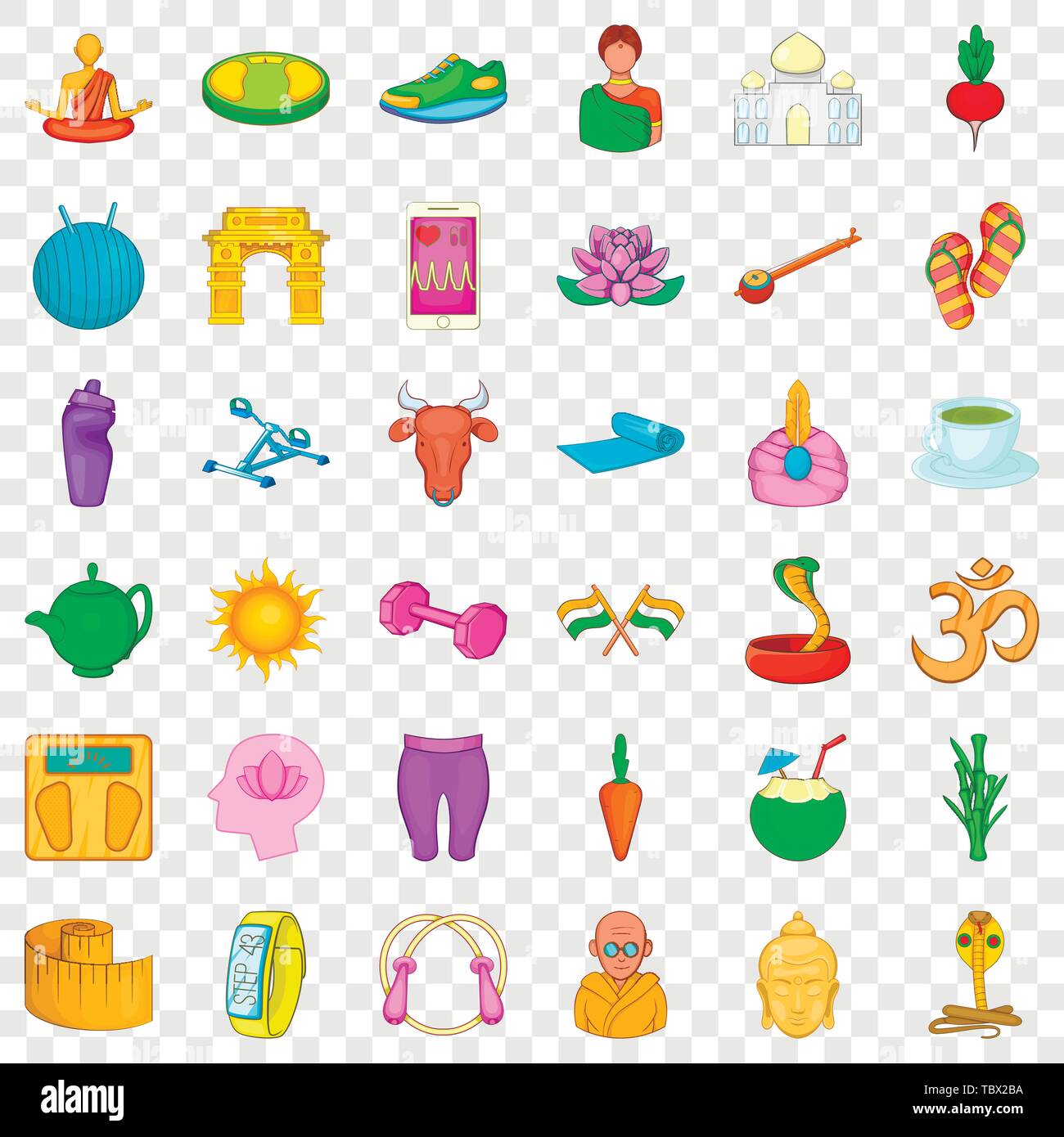 Snake icons set, cartoon style Stock Vector Image & Art - Alamy