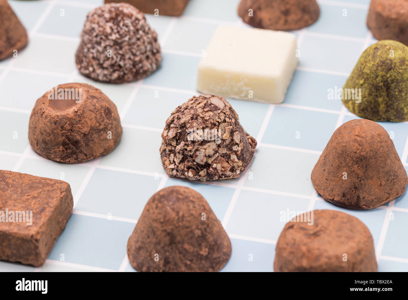 Different flavors of chocolate Stock Photo - Alamy