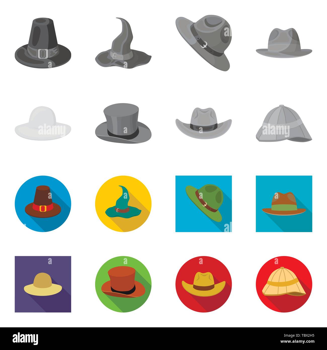 Different bonnet Stock Vector Images - Alamy