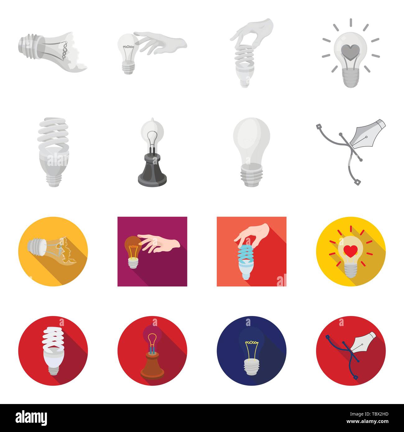 lamp,flat,emoji,electricity,energy,cute,innovation,shine,waste,bright ...