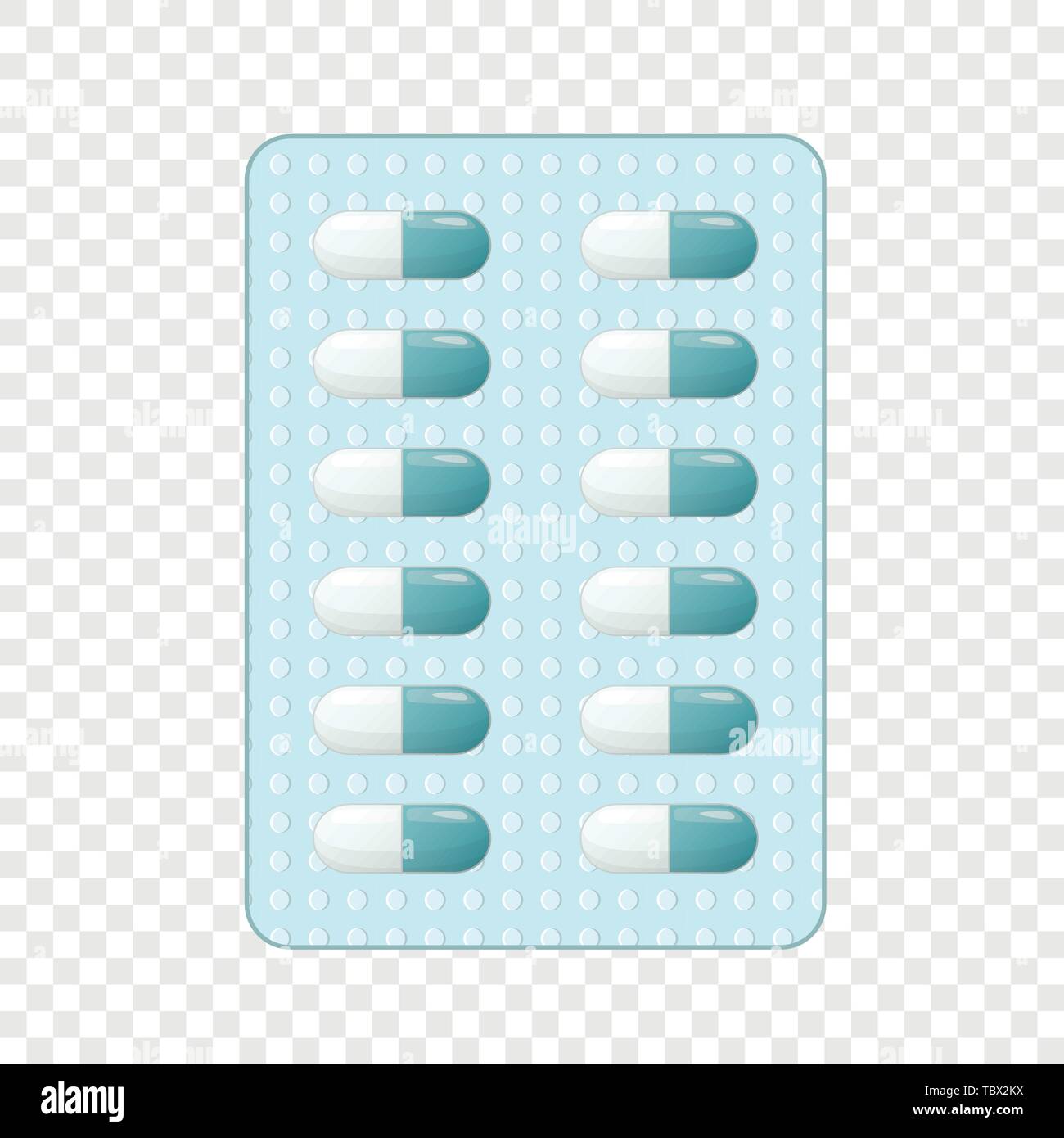 Tablets in a blister icon, cartoon style Stock Vector Image & Art - Alamy